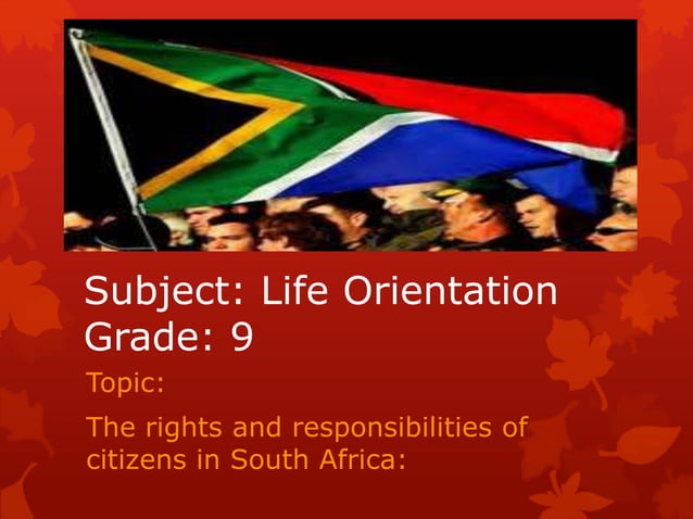 Life Orientation Grade 9 Rights and Responsibilities | PPTX | Debated Sensitive Social Issues ...