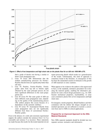 A contribution to new material standards for Ductile Ironsand Austempered Ductile Irons | PDF