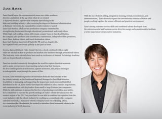 Zane's Press Kit | PPT