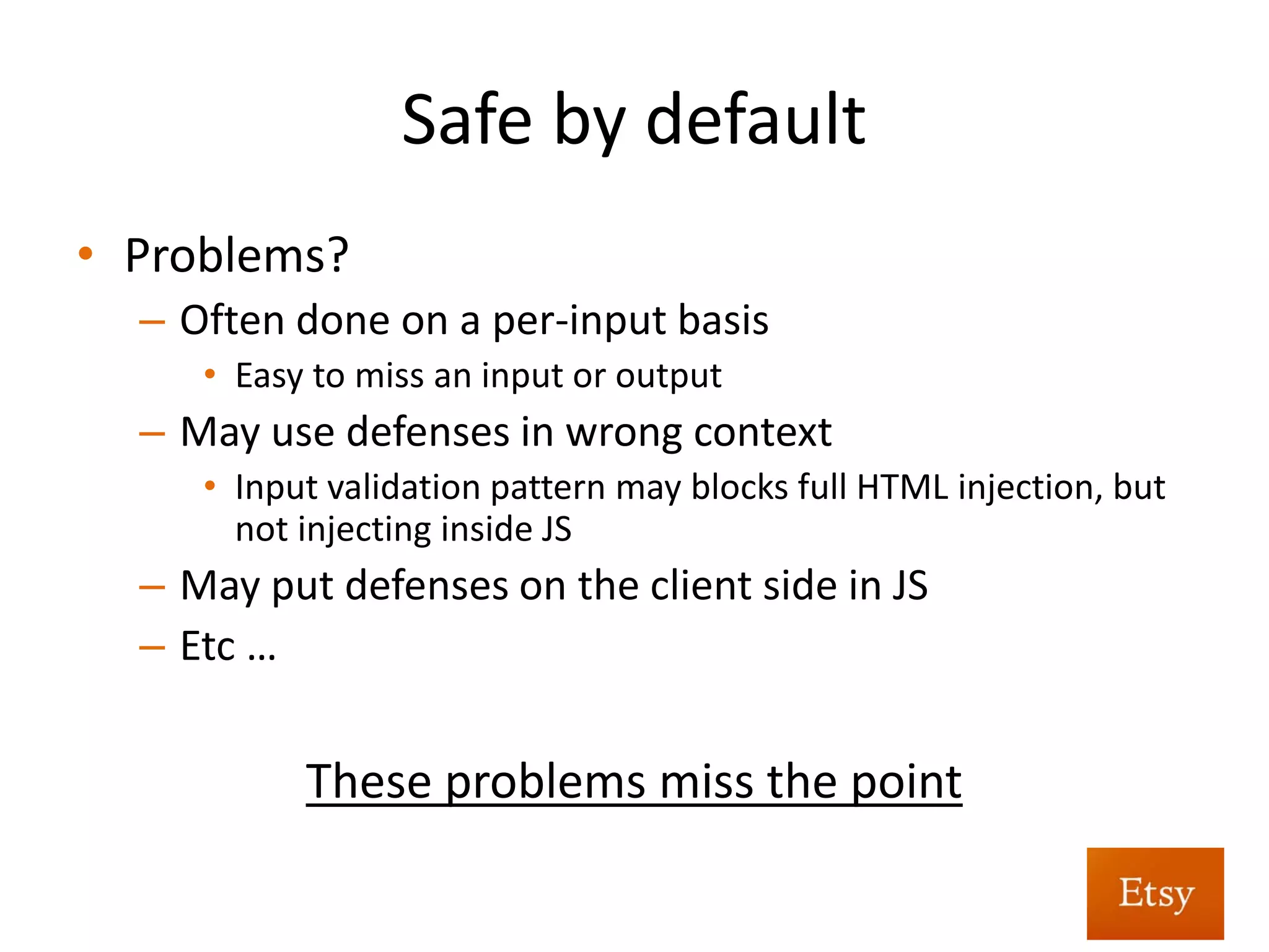 Zane lackey. security at scale. web application security in a continuous deployment environment ...