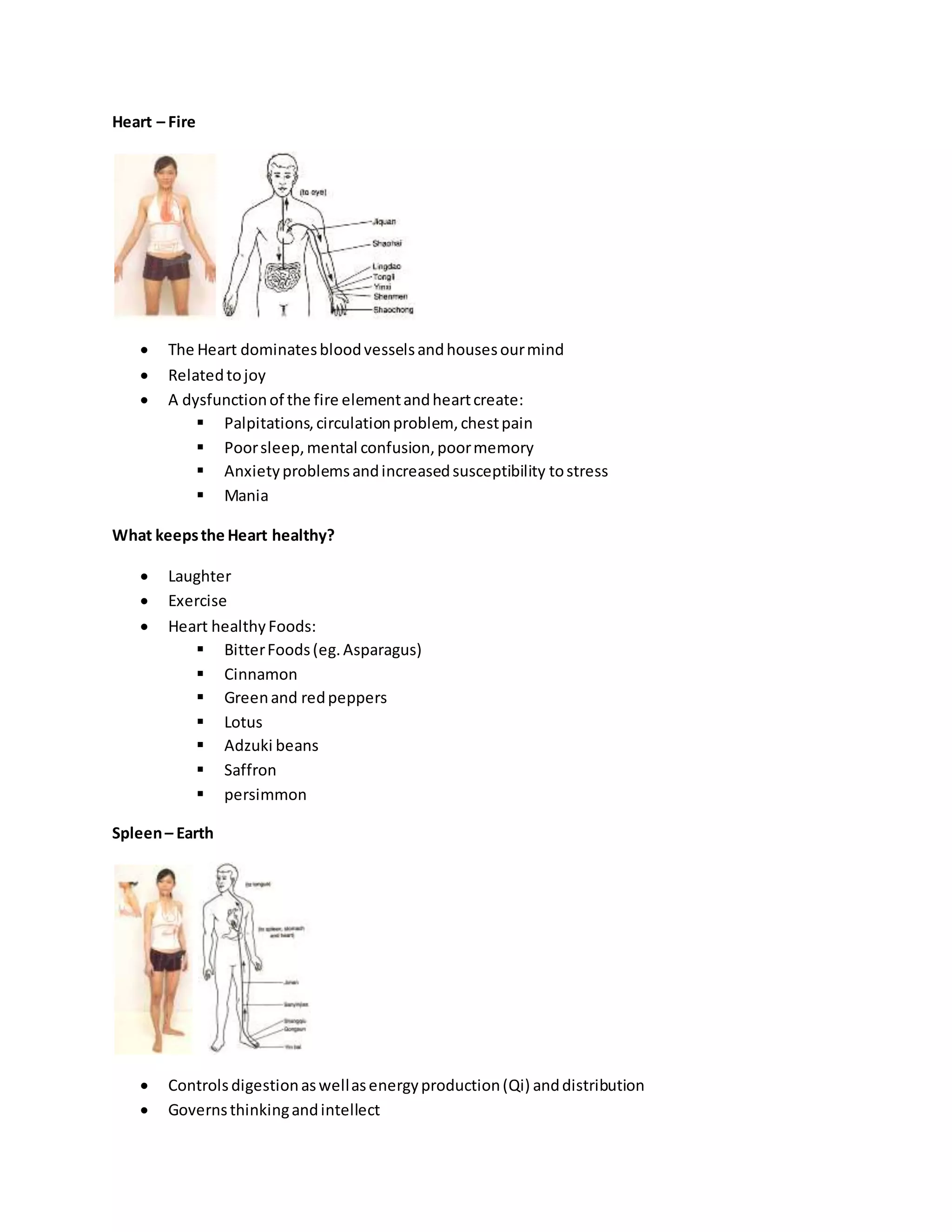 Zang fu organs summary | DOCX