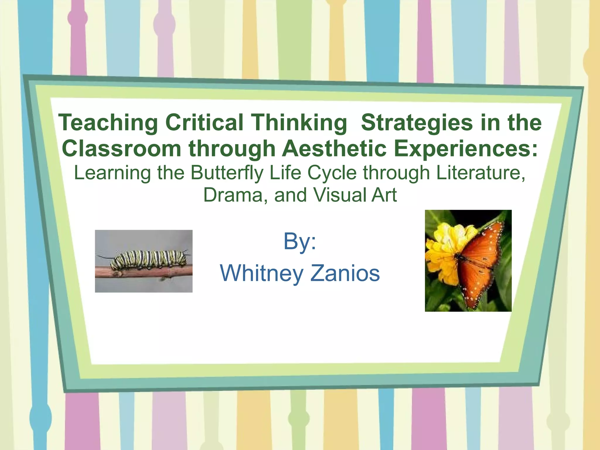 Kindergarten Butterfly Life Cycle | PPT