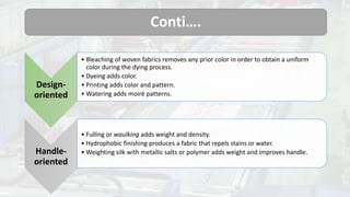 Presentation on Textile Finishing | PPTX