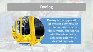 Presentation on Textile Finishing | PPTX | Needlework | Arts and Crafts