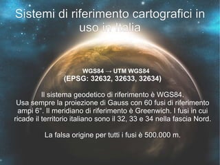 Cenni di topografia e cartografia | ODP