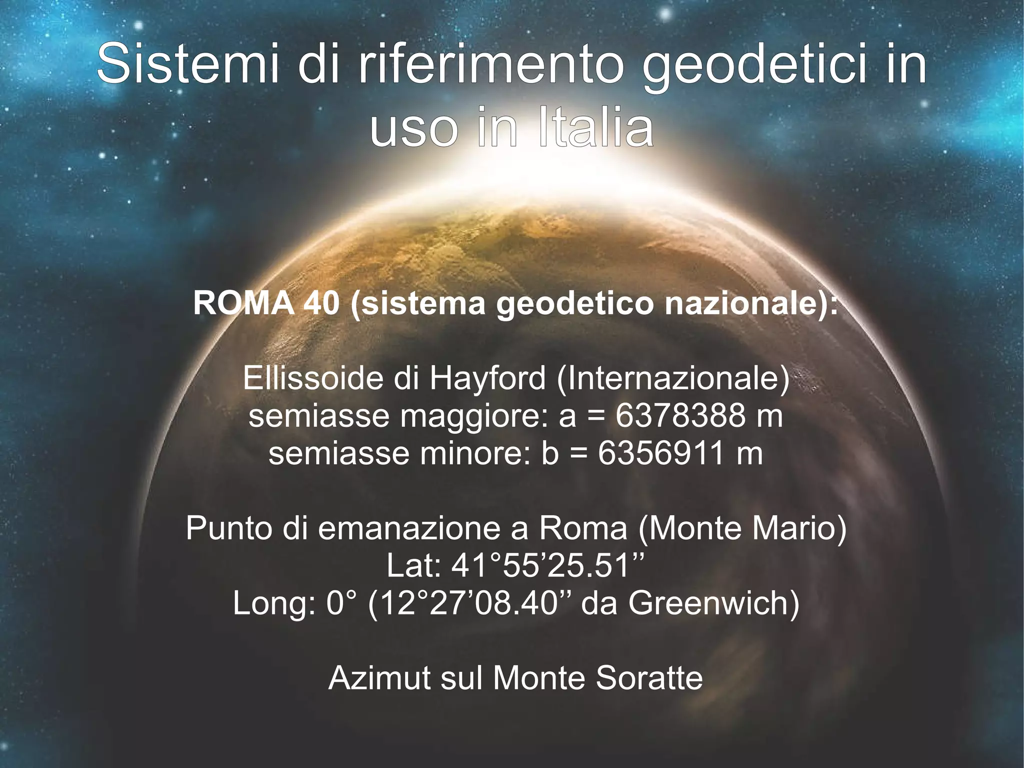 Cenni di topografia e cartografia | ODP | Geology | Science