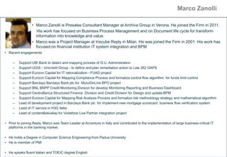 Zanolli Marco Cv | PDF