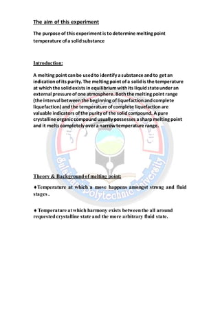 Melting point | DOCX
