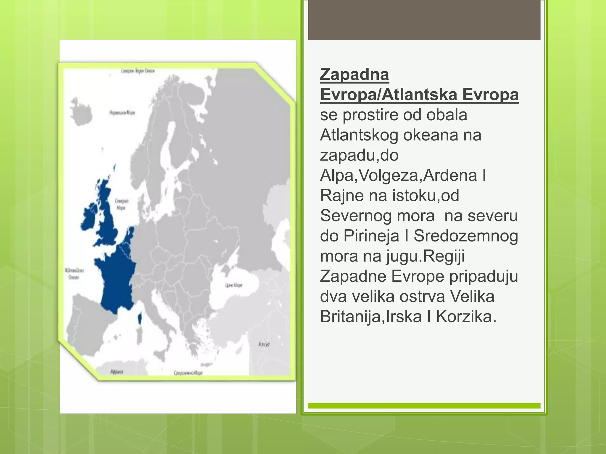 Zapadna evropa | PPTX