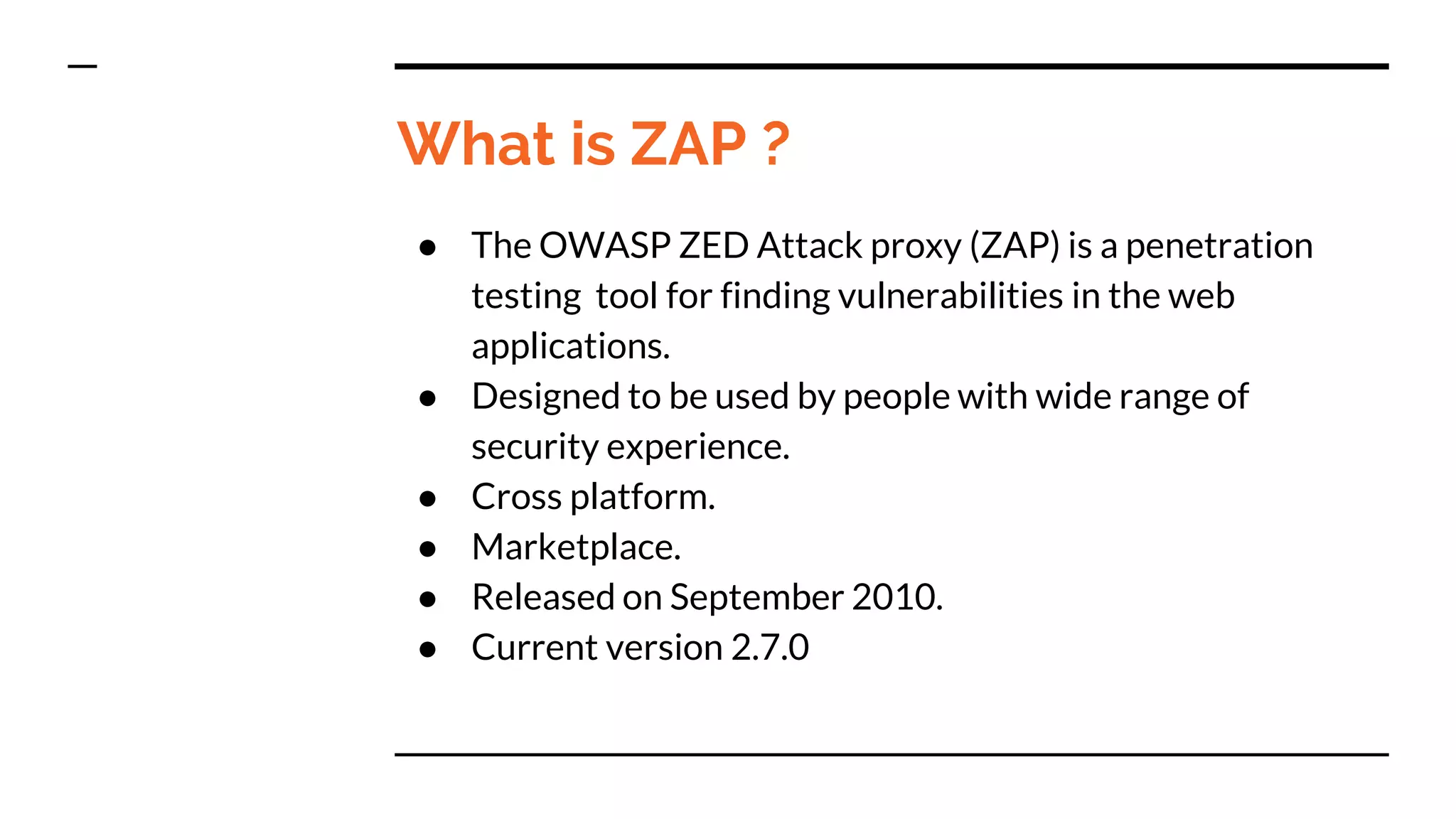 Owasp Zap Api Automation Pptx Internet Computing