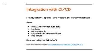 OWASP ZAP API Automation | PPTX