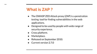OWASP ZAP API Automation | PPTX | Internet | Computing