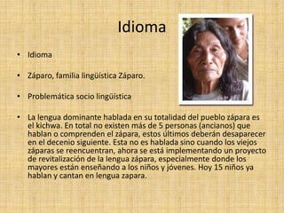eTNIA ZÁpara eCUADOR | PPTX