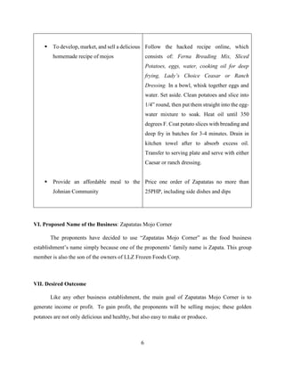 Business Plan Sample for Senior High School ABM Students | PDF