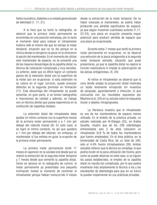 Zapatilla distal debido a perdia prematura | PDF