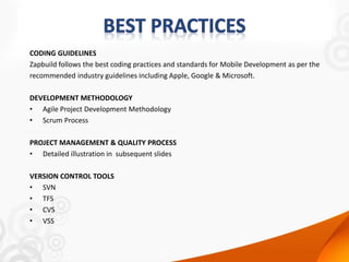 Zapbuild Portfolio | PPT