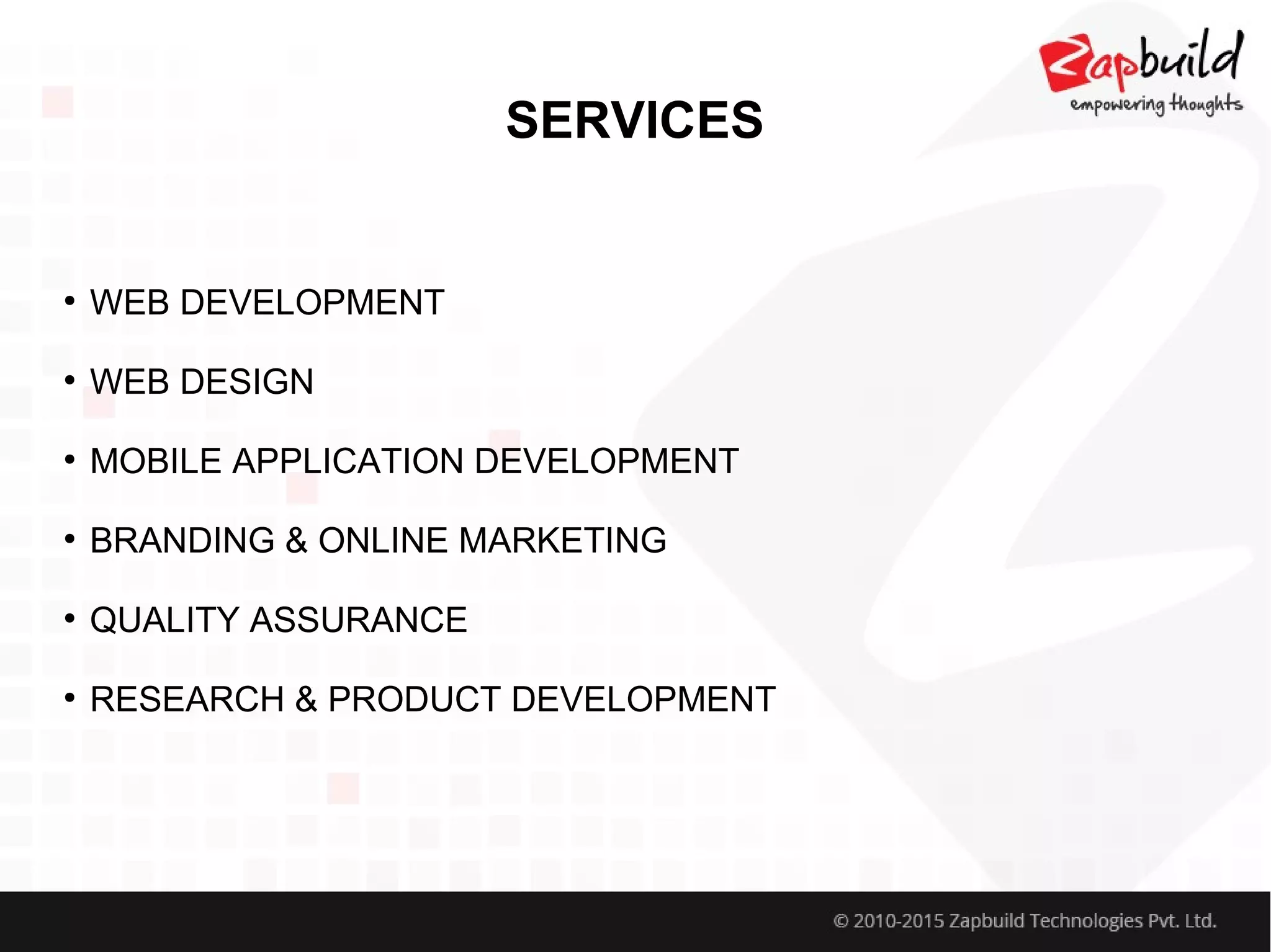 Zapbuild | PPT | Computer Software and Applications | Computing