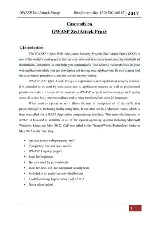Zed Attack Proxy (ZAP) | PDF