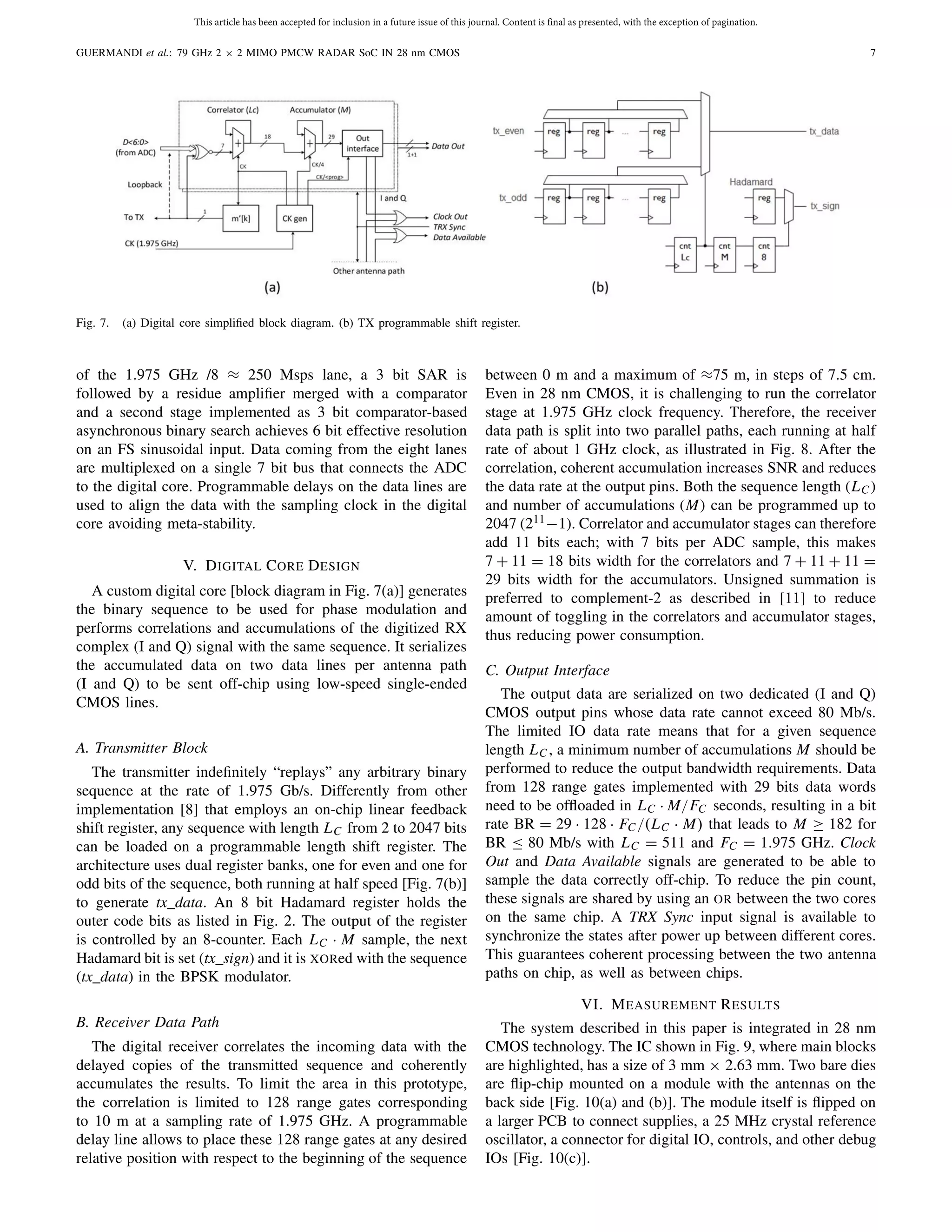 A 79GHz 2X2 MIMO PMCW Radar SoC in 28 nm CMOS | PDF