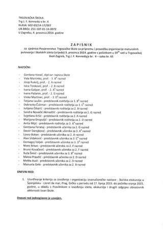 Zapisnik-sjednice-povjeren-2014 | PDF