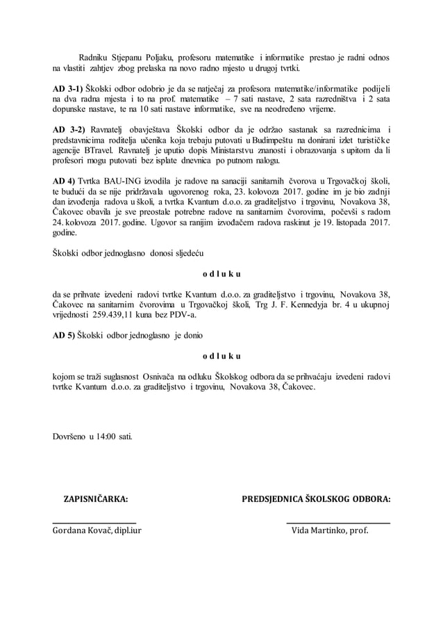 Zapisnik sa 16. sjednice -2017. | PDF