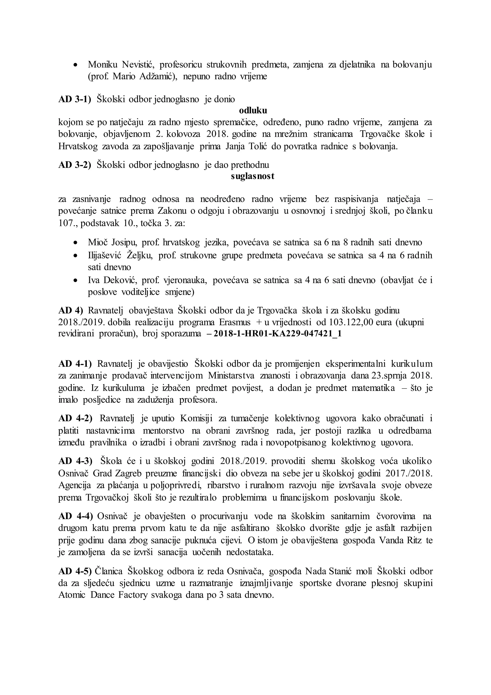 Zapisnik sa 33. sjednice - 2018. | PDF