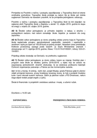 Zapisnik sa 45. sjednice - 2019. | PDF