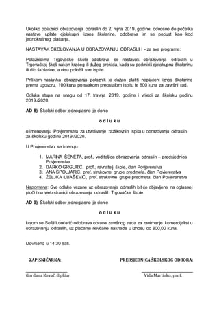 Zapisnik sa 48. sjednice - 2019 | DOCX