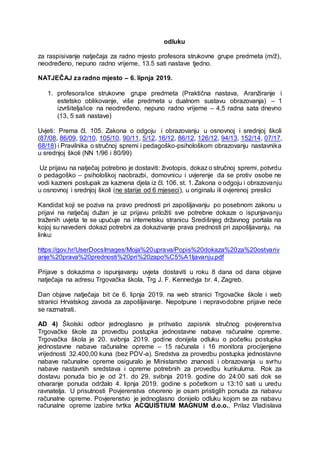 Zapisnik sa 50. sjednice - 2019. | DOCX