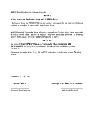 Zapisnik sa 55. sjednice -- 2019. | PDF