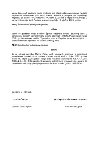 Zapisnik sa 61. sjednice - 2019. | DOCX