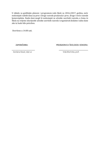 Zapisnik sa 63. sjednice - 2016. | PDF