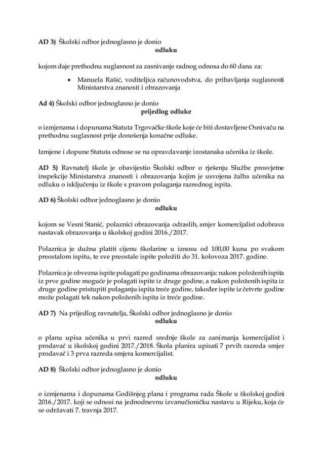 Zapisnik sa 67. sjednice | PDF