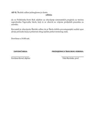 Zapisnik sa 67. sjednice | PDF