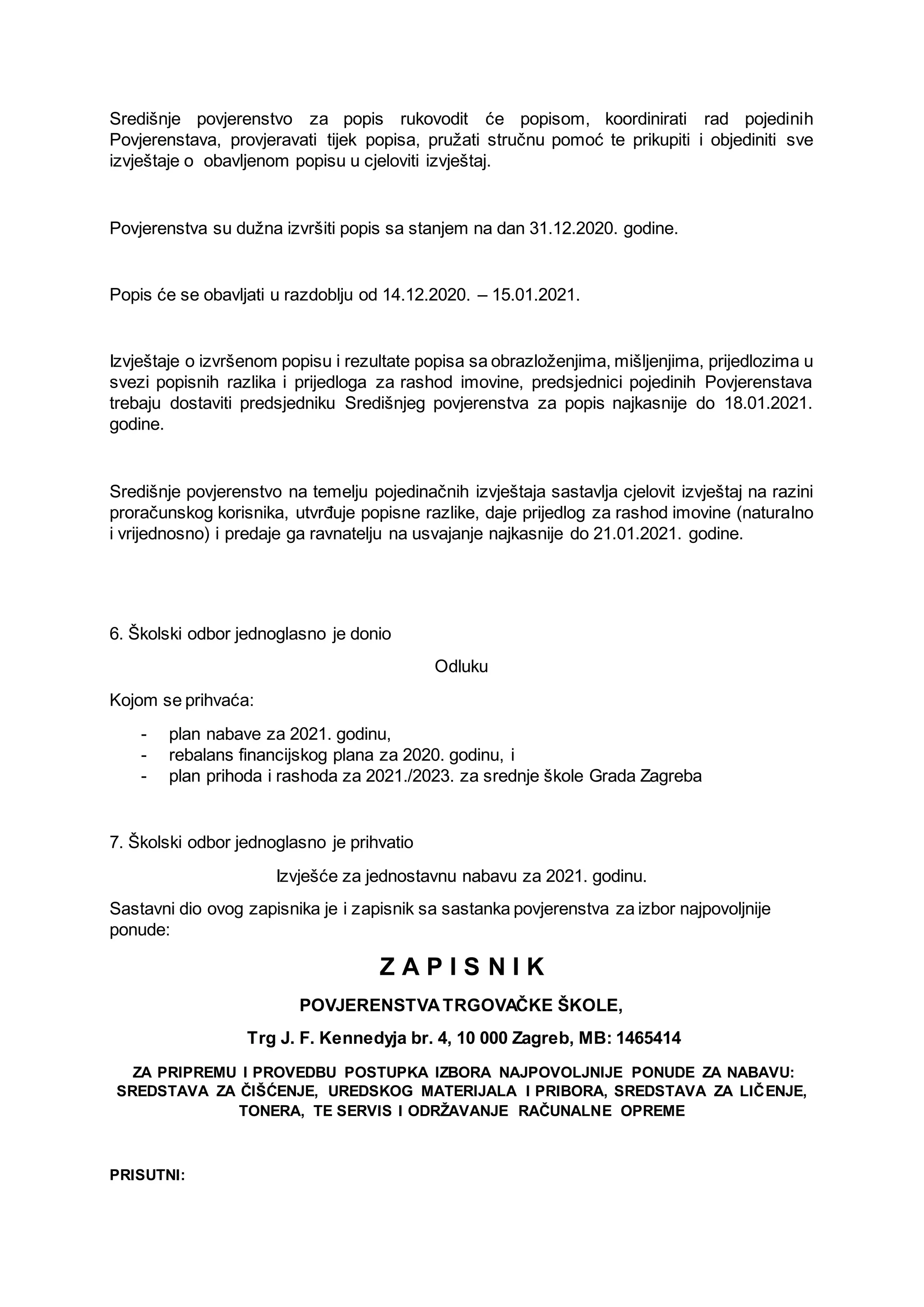 Zapisnik sa 78. sjednice - 2020. | PDF