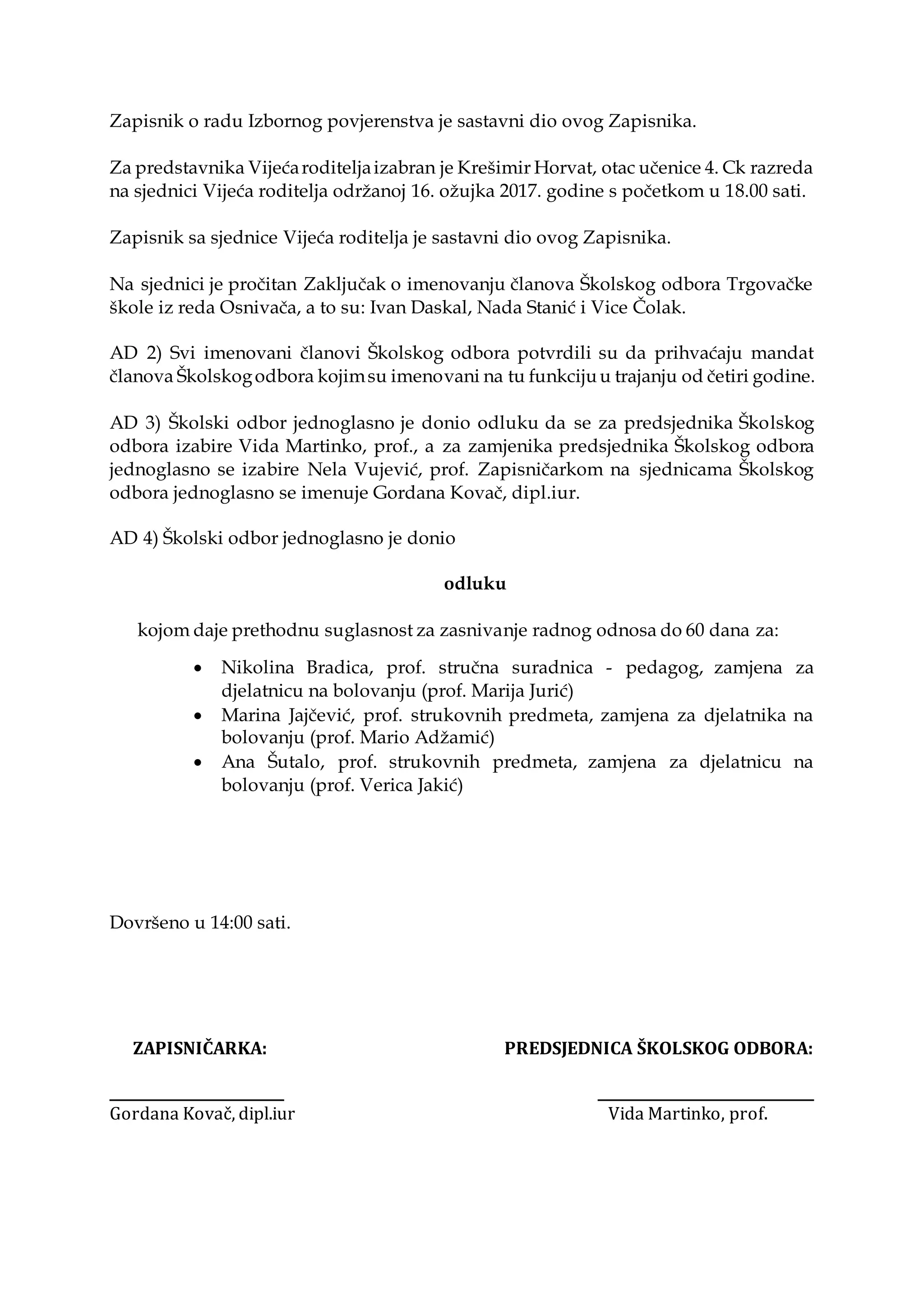 Zapisnik sa konstituirajuće sjednice - 2017. | DOCX