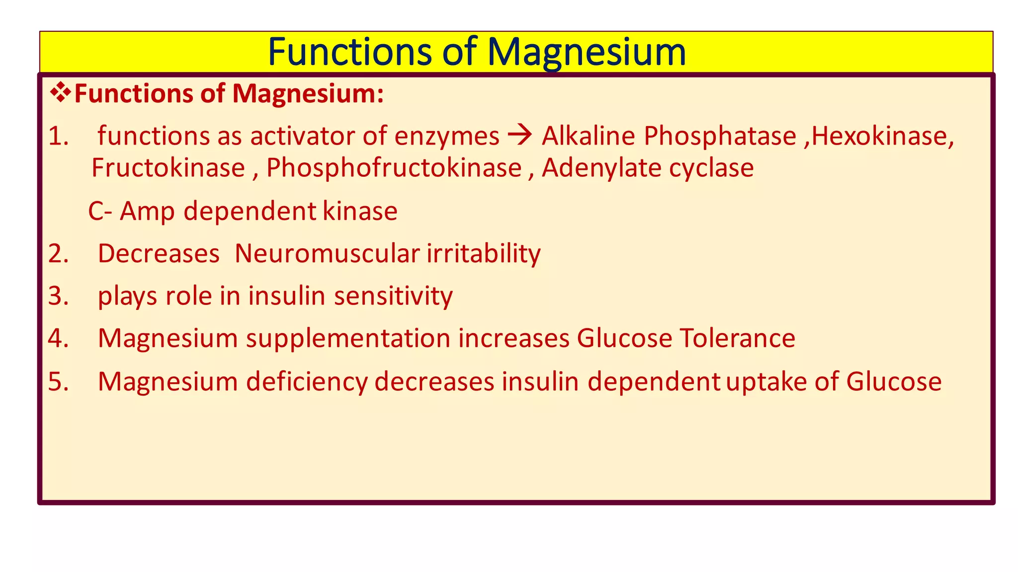 Metabolism of magnesium and its clinical significance | PDF