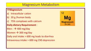 Metabolism of magnesium and its clinical significance | PDF