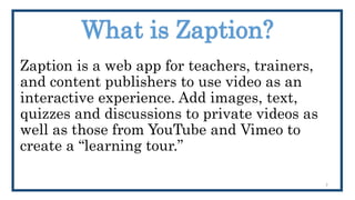 Zapping Away with Zaption! | PPT