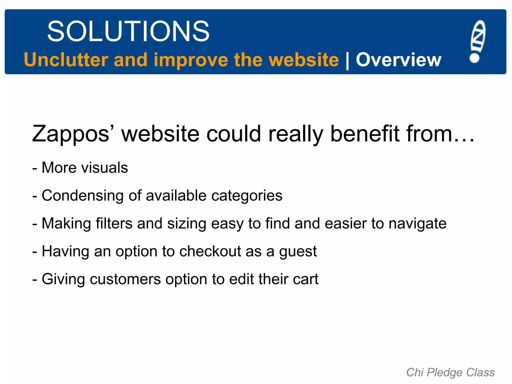 Zappos Analysis and Implementation Pitch | PPTX