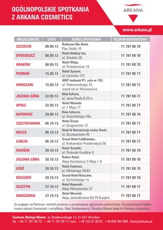 Spotkania z Arkana Cosmetics | PDF | Free Download