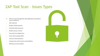 OWSAP Zap Tool Execution - API Security Scan | PPTX