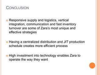 Zara : Fast Fashion | PPTX