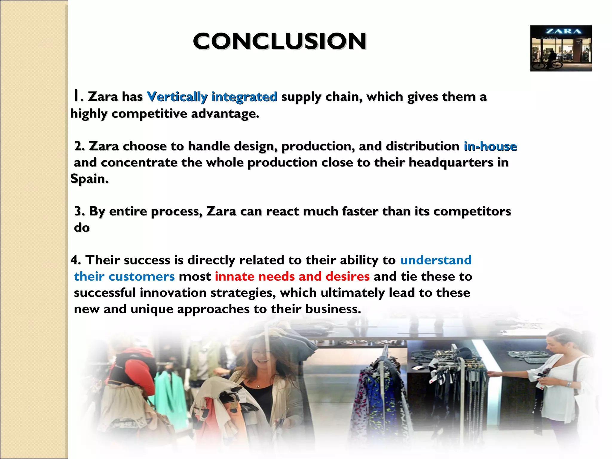 ZARA Case Study: Role of Supply chain in organizational Success | PPT