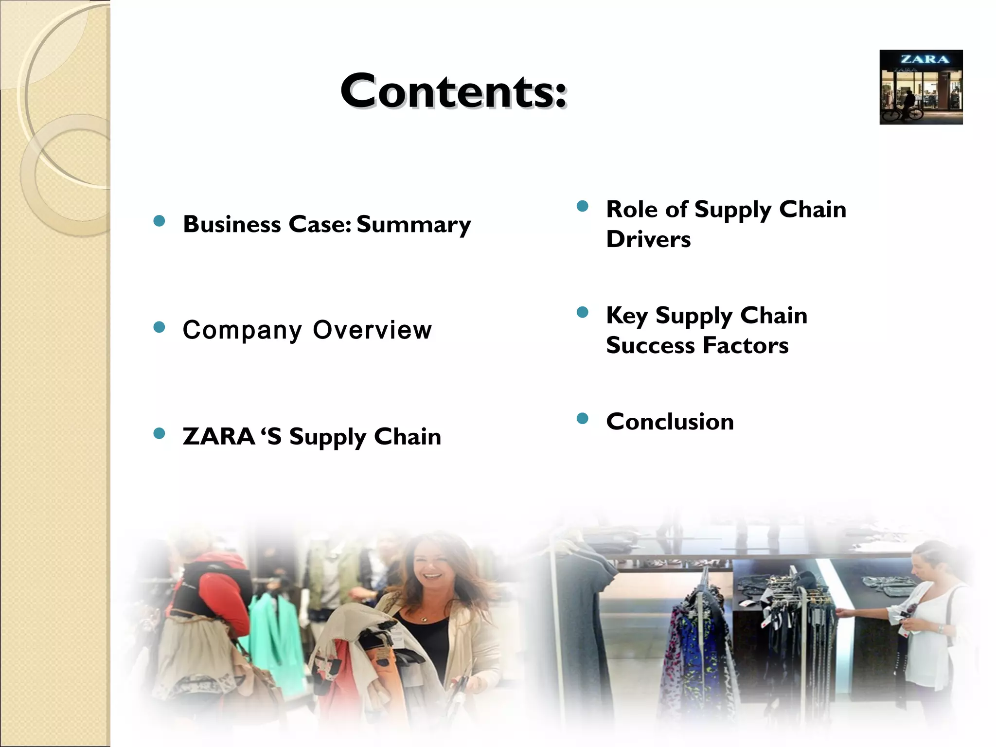 ZARA Case Study: Role of Supply chain in organizational Success | PPT