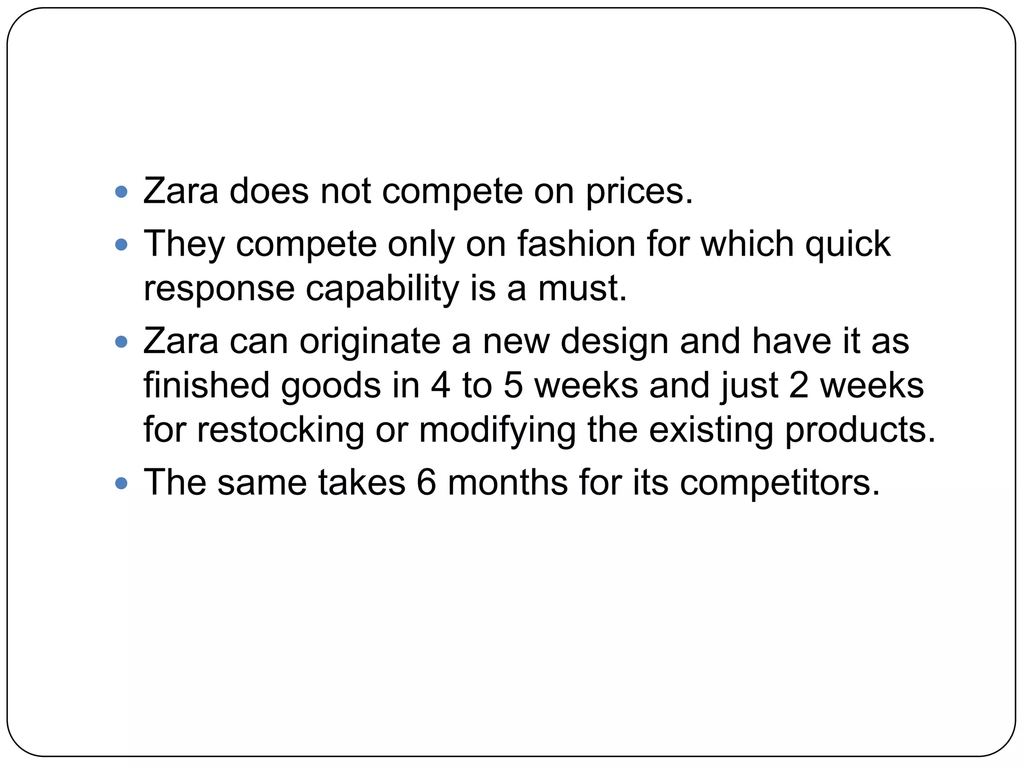 Zara Procurement strategy | PPTX