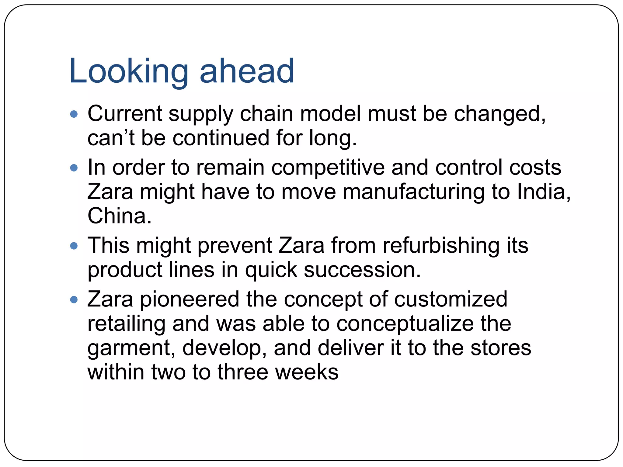 Zara Procurement strategy | PPTX