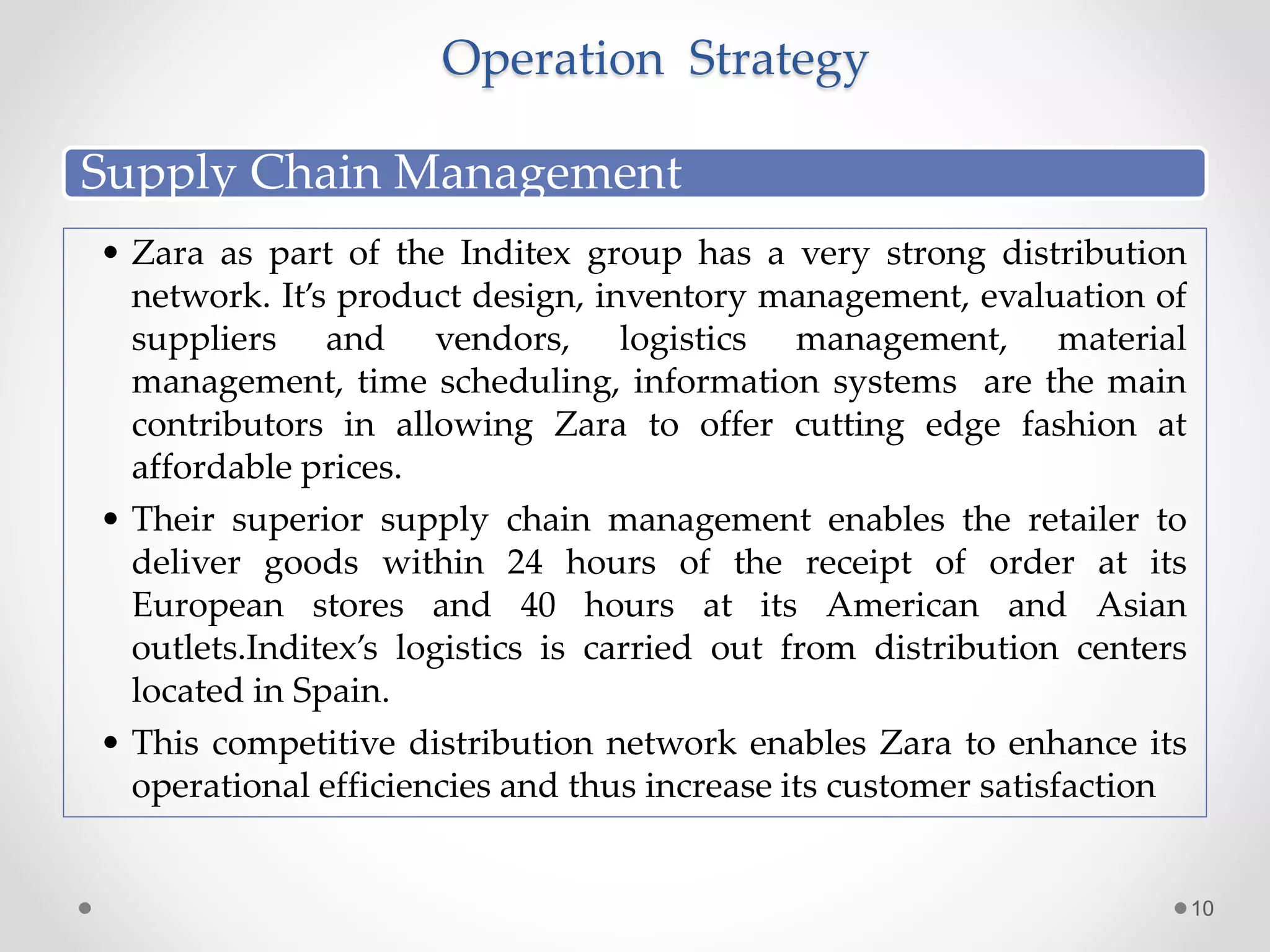 Zara - case study -- | PPTX