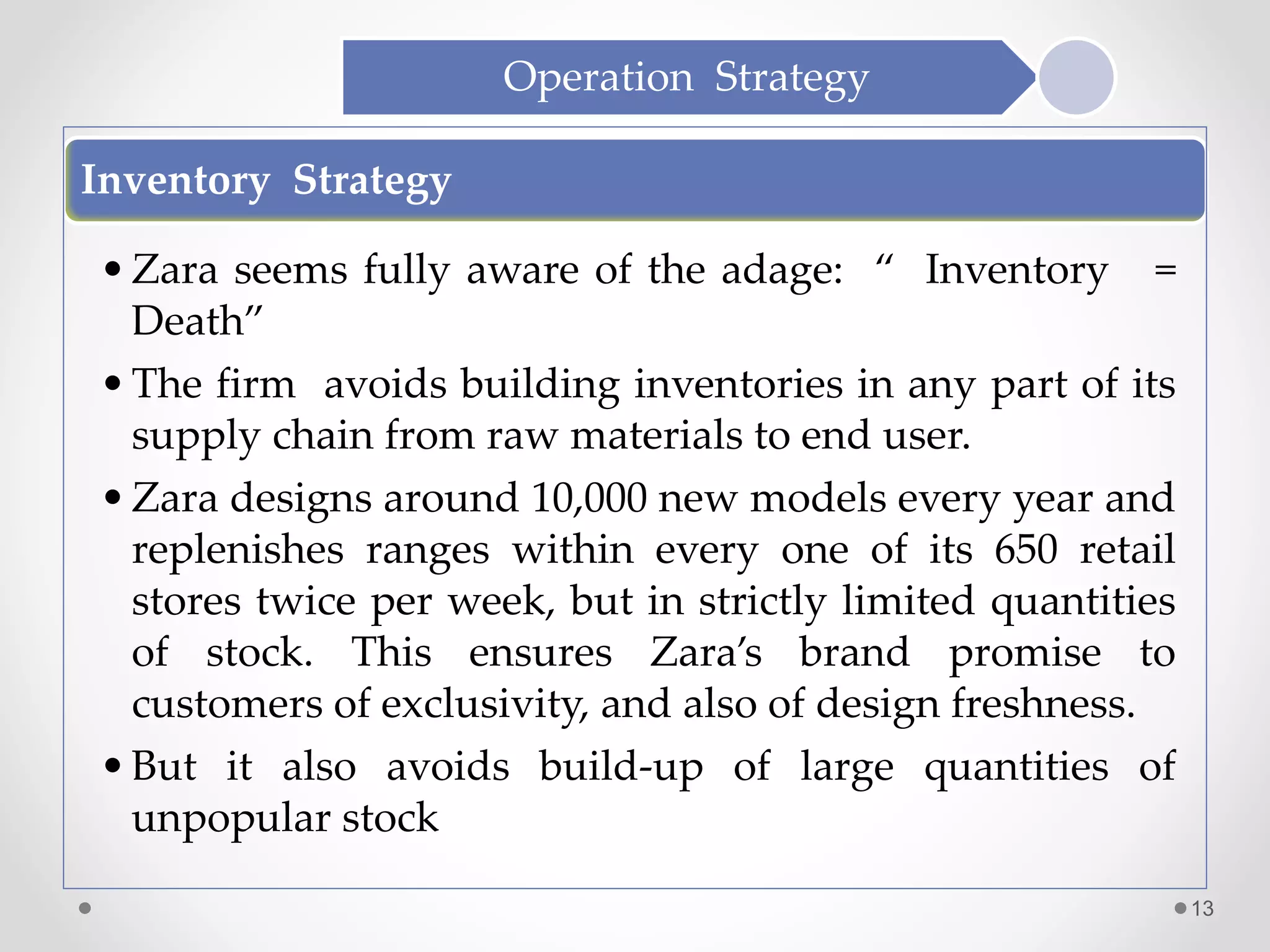 Zara - case study -- | PPTX