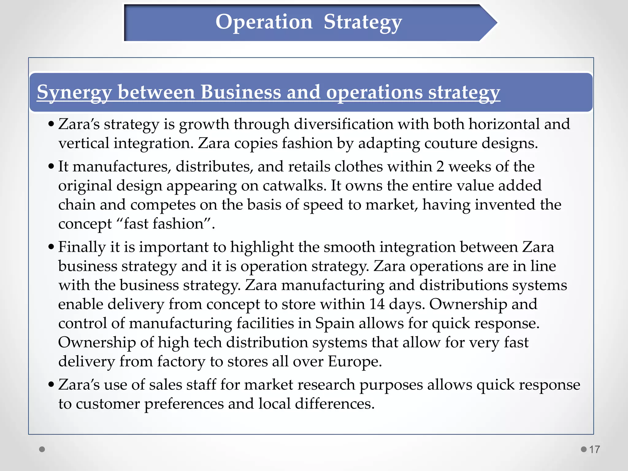 Zara - case study -- | PPTX